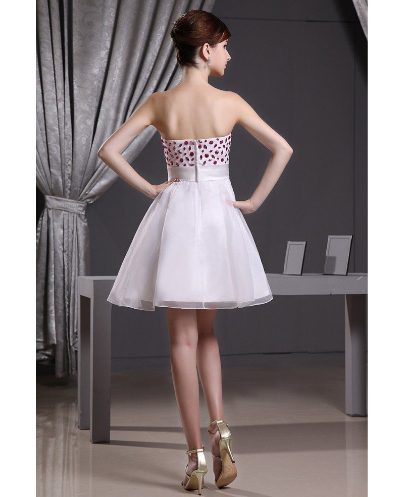 A Line Sweetheart Short Tulle Prom Dress With Beading Op3006 120 8