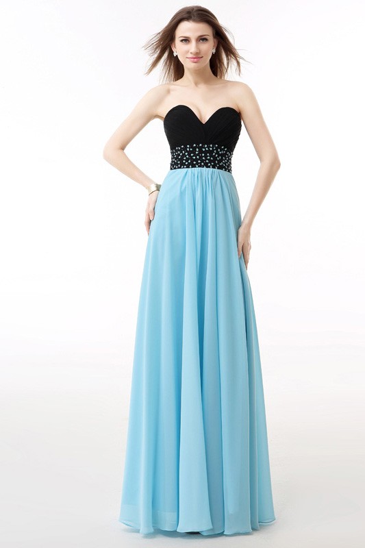 Sweetheart Two-Tone Beaded Empire Waist Long Prom Dress #CY0177 $118 ...