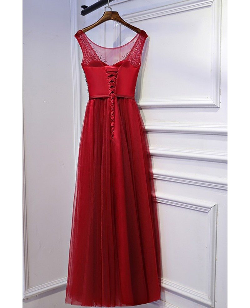 Cute Sparkly Silver And Red Long Party Dress Sleeveless #MYX18191 ...