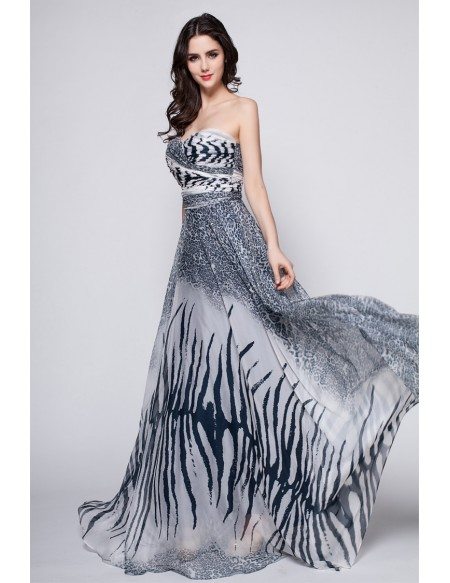 Chic Sweetheart Animal Zebra Leopard Prints Dress for Prom #CK385 $92.2 ...