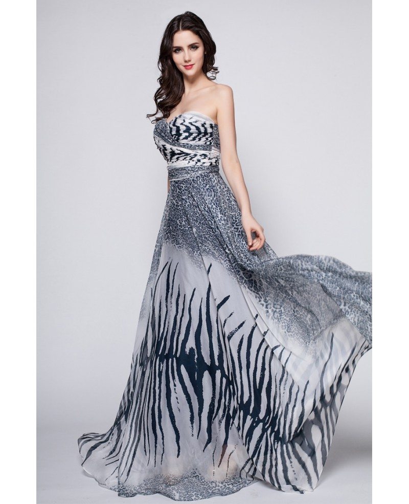 Chic Sweetheart Animal Zebra Leopard Prints Dress for Prom #CK385 $92.2 ...