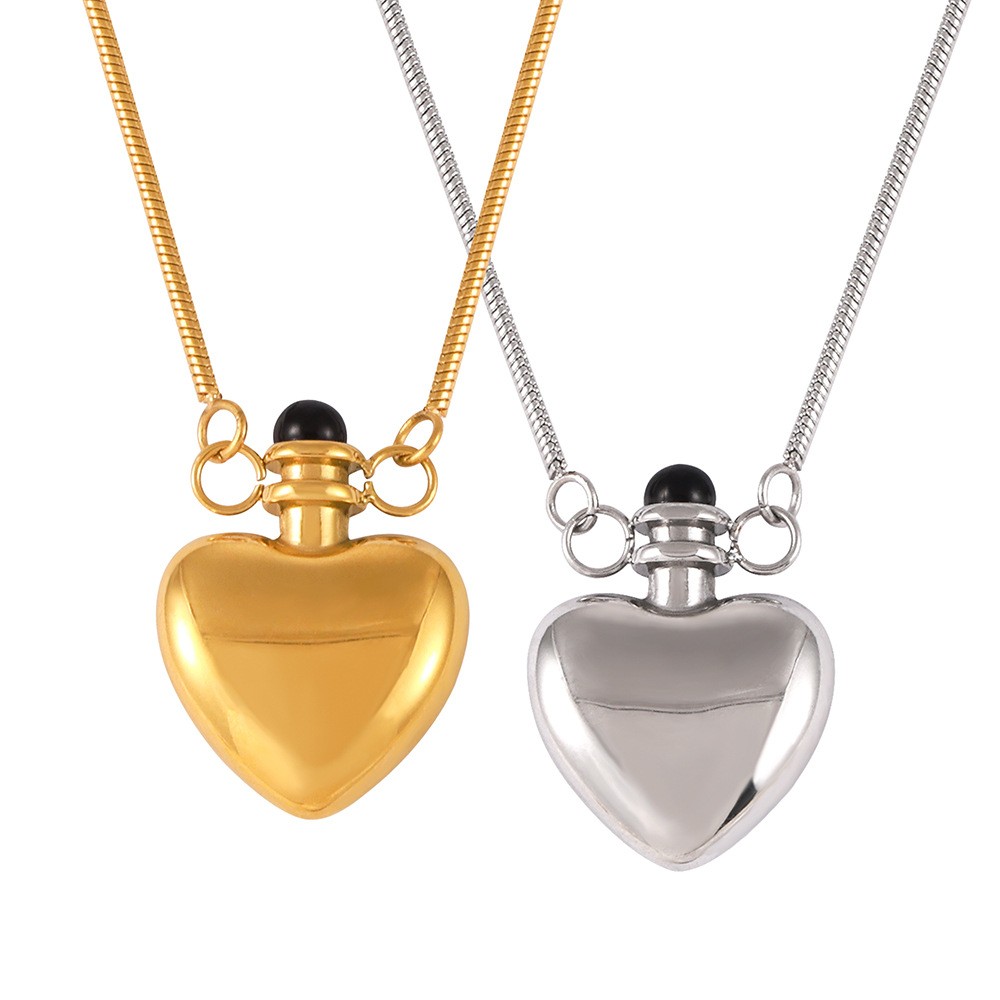 Love Shape Small Kettle Design Pendant Necklace #SL1151 - GemGrace.com